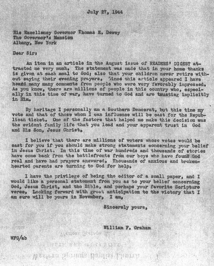 Billy Graham and the Presidential Election of 1944 | From the Vault