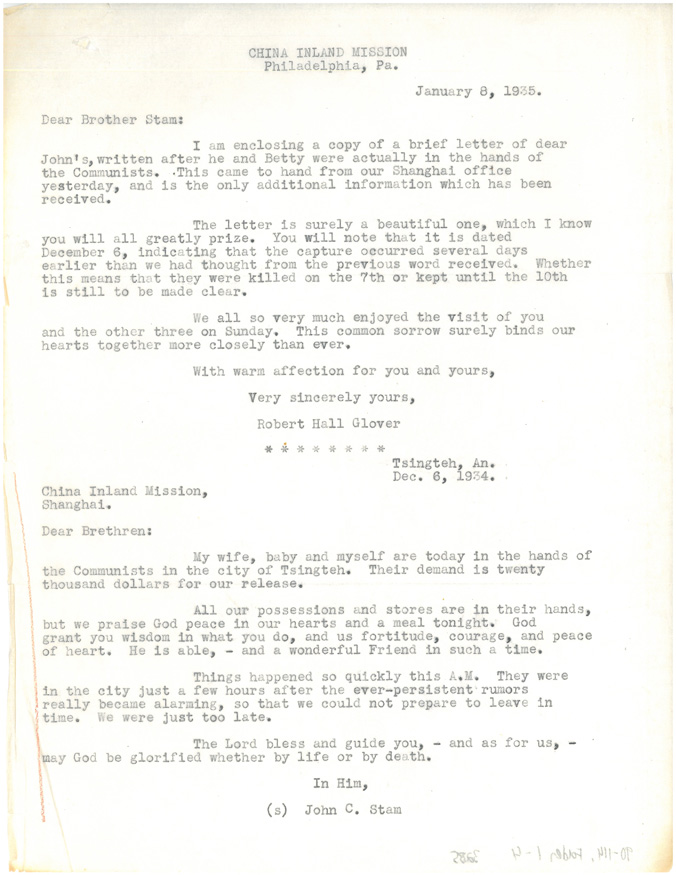 “Stam Baby Safe”: Remembering John and Betty Stam | From the Vault