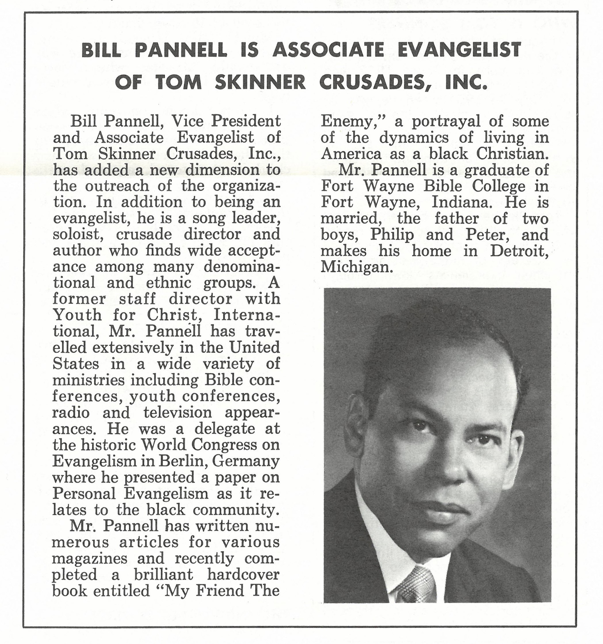 A Voice for Change: Excerpts from the William E. Pannell Oral History ...